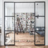 Raumteiler aus Metall, Stahl-Glas-Trennwand - STAHL & RAUM