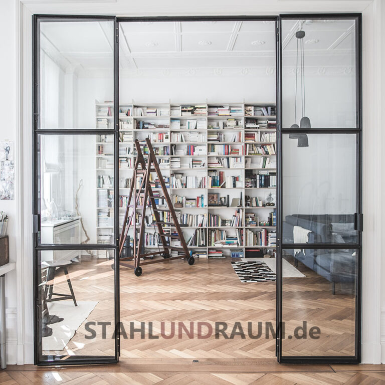 Raumteiler aus Metall, Stahl-Glas-Trennwand - STAHL & RAUM